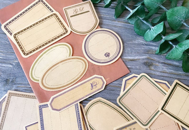 Brown Craft Label Sticker – LovelyboxbyTina